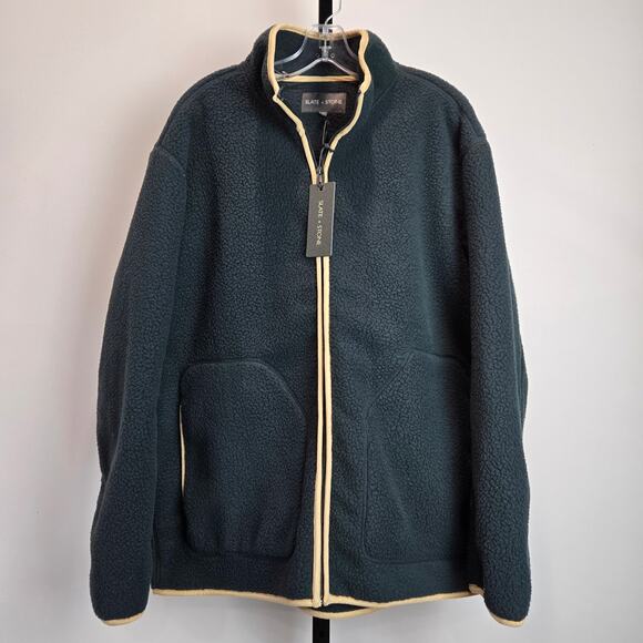 Slate & Stone | Jackets & Coats | Nwt Slate And Stone Navy Zip Front ...